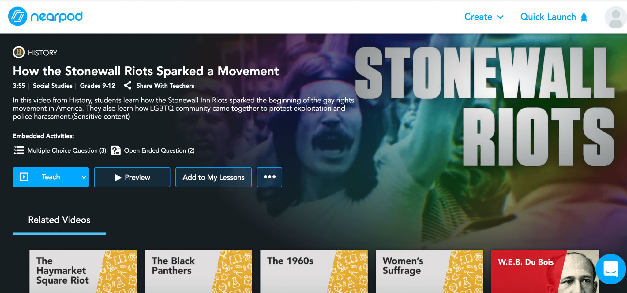 Teacher resources for LGBTQ+ and Pride history lessons