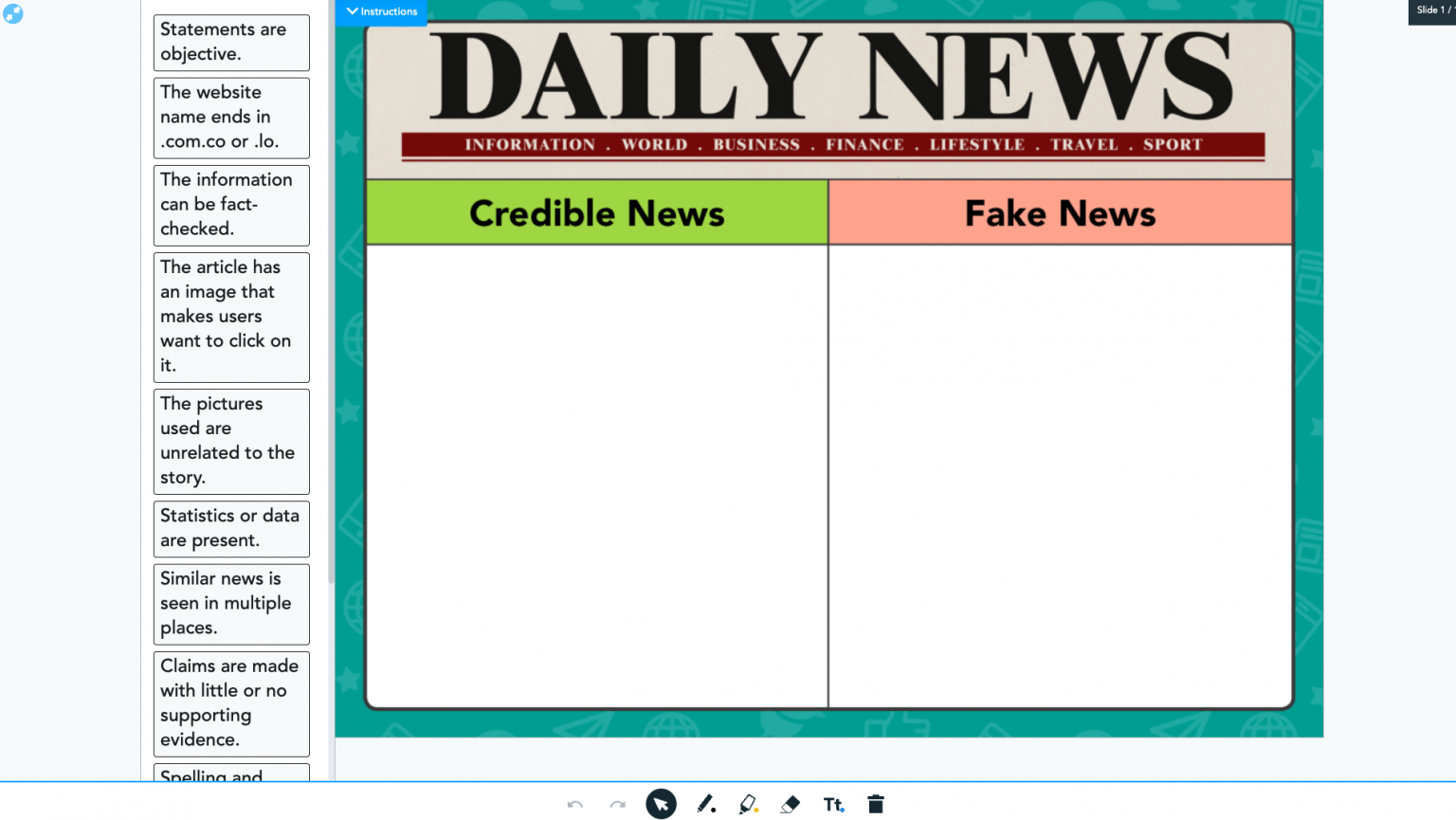 Media literacy lessons to help students analyze news media