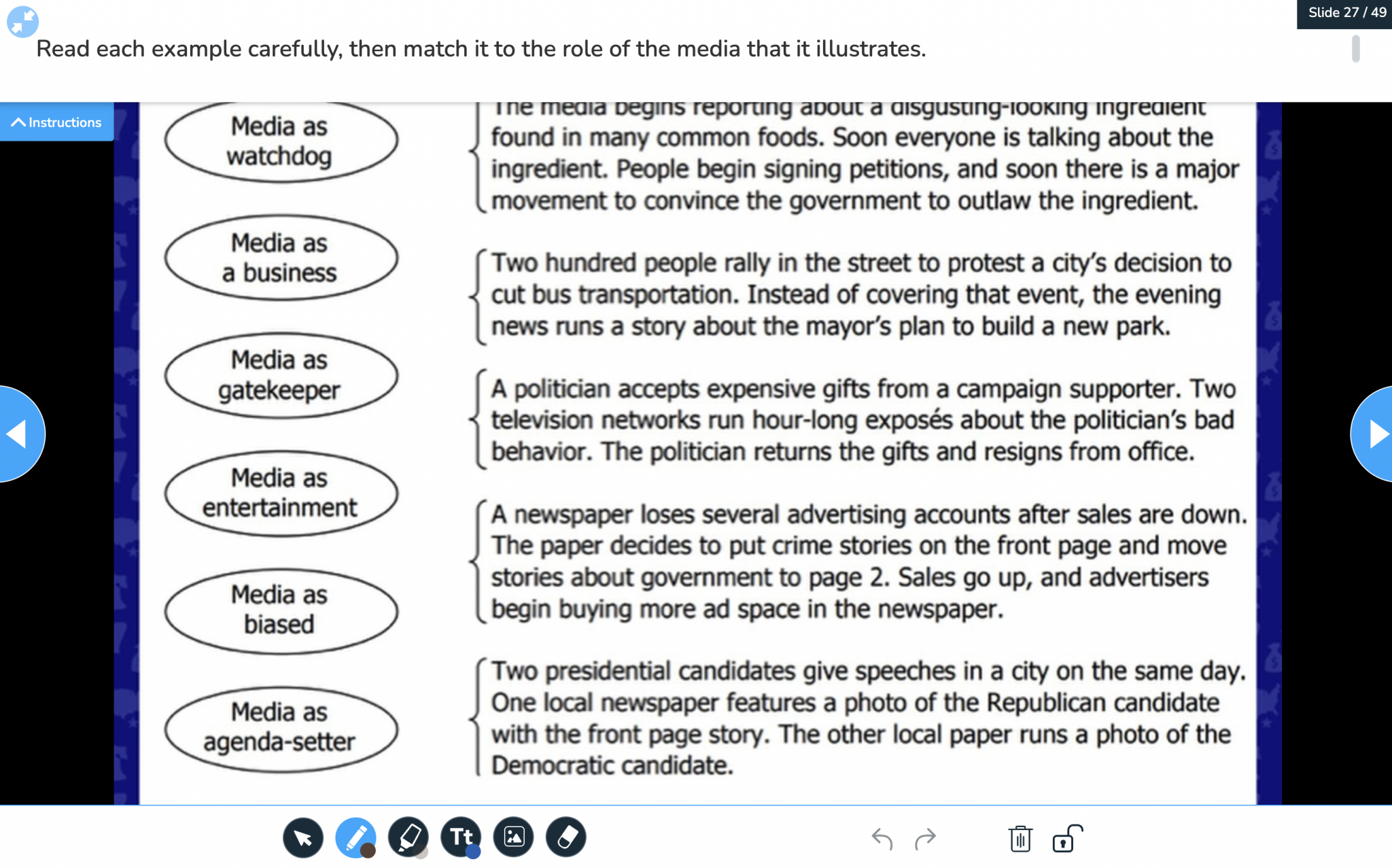 Media literacy lessons to help students analyze news media