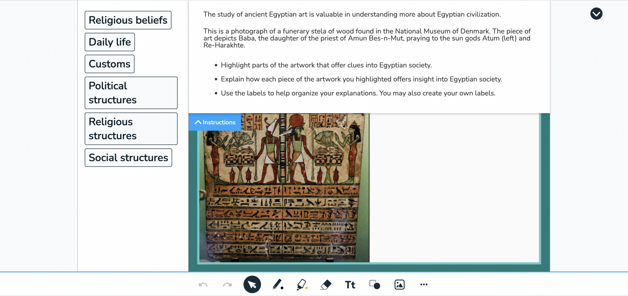 Curriculum tools for teaching history with primary source analysis